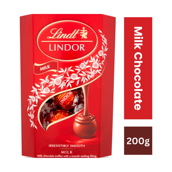 Lindt Lindor Milk Chocolate Truffles Box - 200g – Saras Foods UK