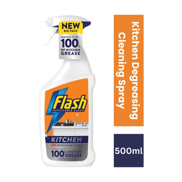 Flash Kitchen Degreaser Cleaning Spray - 500ml – Saras Foods UK