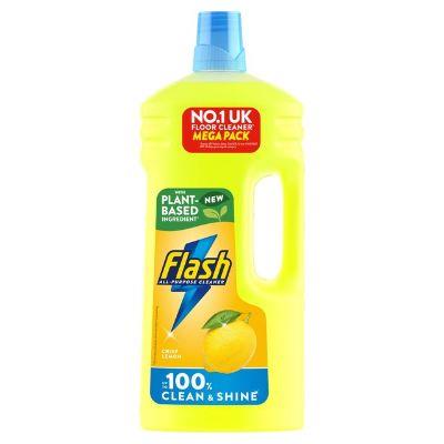 Flash Multipurpose Floor Liquid Cleaner Crisp Lemon - 1 Ltr – Saras ...