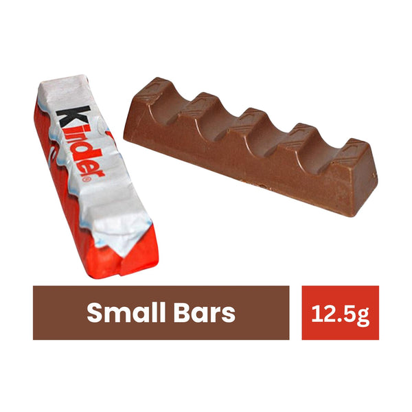 Kinder Chocolate Small Bars -12.5g – Saras Foods UK
