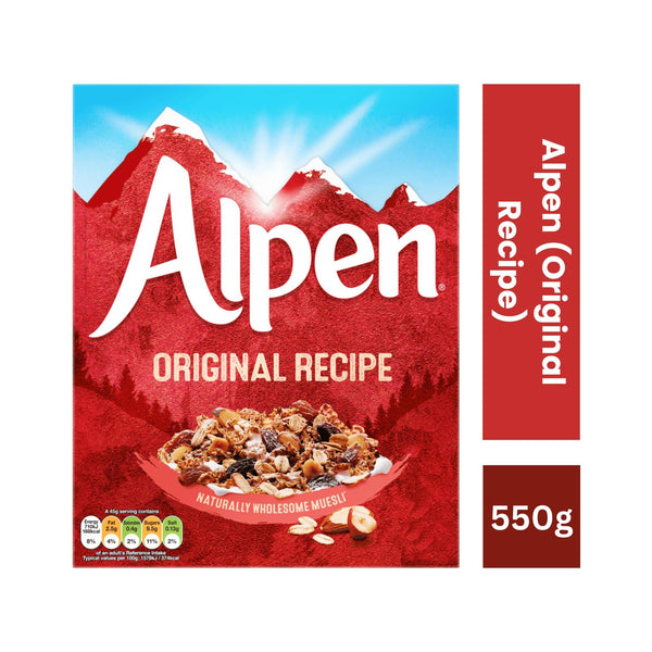 Alpen Original Recipe Naturally Wholesome Muesli 550g – Saras Foods UK