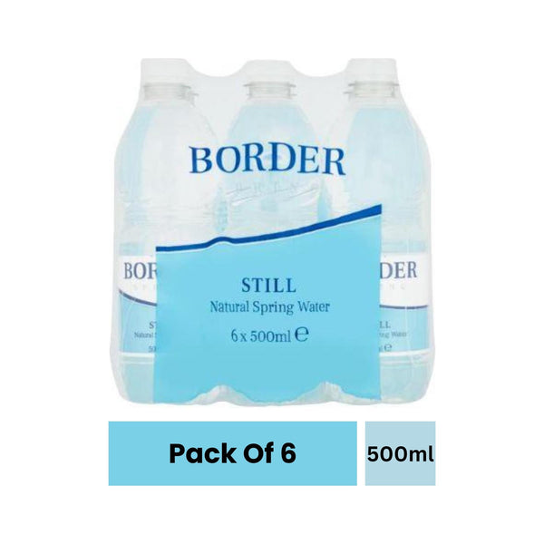 Border Spring Still Natural Spring Water - 6 x 500ml – Saras Foods UK