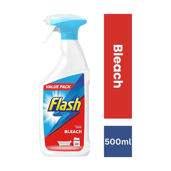 Flash Multi Purpose Bleach Cleaning Spray For Hard Surfaces - 500ml ...