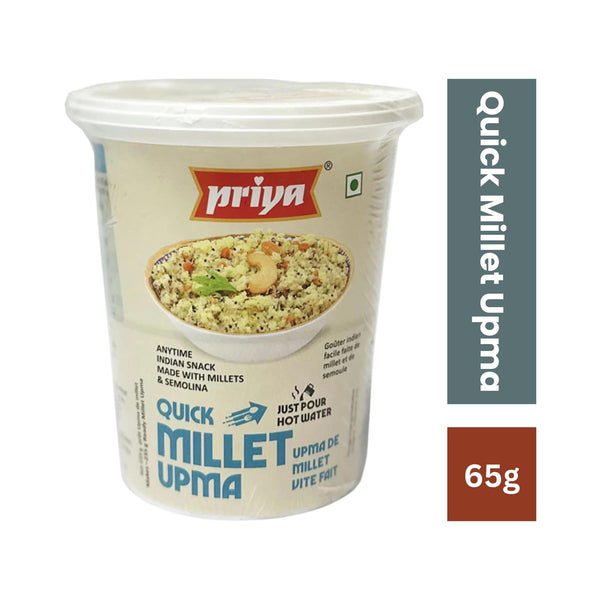 Priya Quick Millet Upma 65g – Saras Foods UK