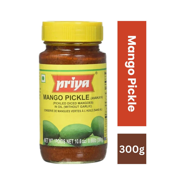 Priya Mango Pickle 300g – Saras Foods UK