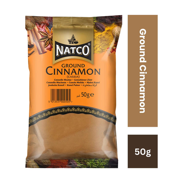 Natco Cinnamon/Cassia Ground - 50g – Saras Foods UK
