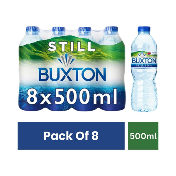 Buxton Still Natural Mineral Water 8x500ml – Saras Foods UK