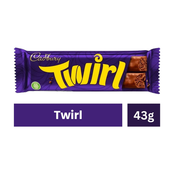 Cadbury Twirl Chocolate Bar - 43g – Saras Foods UK