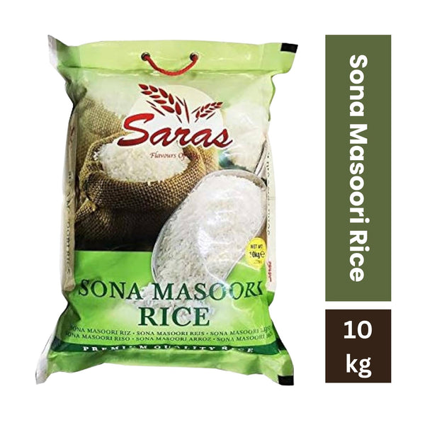 Saras Sona Masoori Rice 10kg – Saras Foods UK