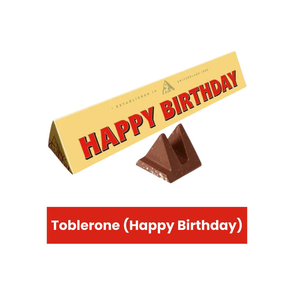 Toblerone Personalised - Happy Birthday – Saras Foods UK