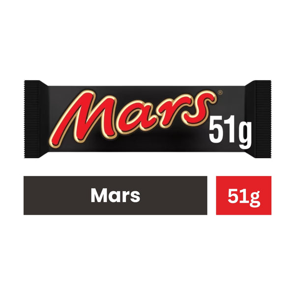 Mars, Caramel, Nougat & Milk Chocolate Snack Bar - 51g – Saras Foods UK