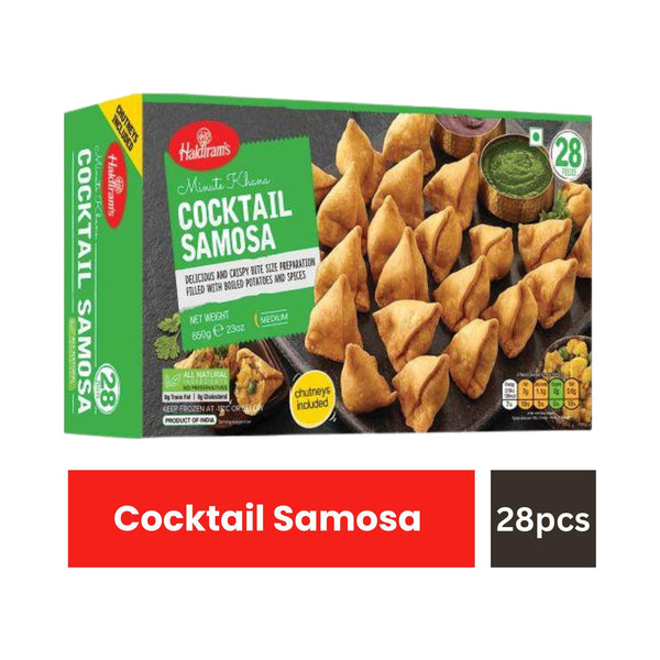 Haldiram's Cocktail Samosa 650g - FROZEN – Saras Foods UK