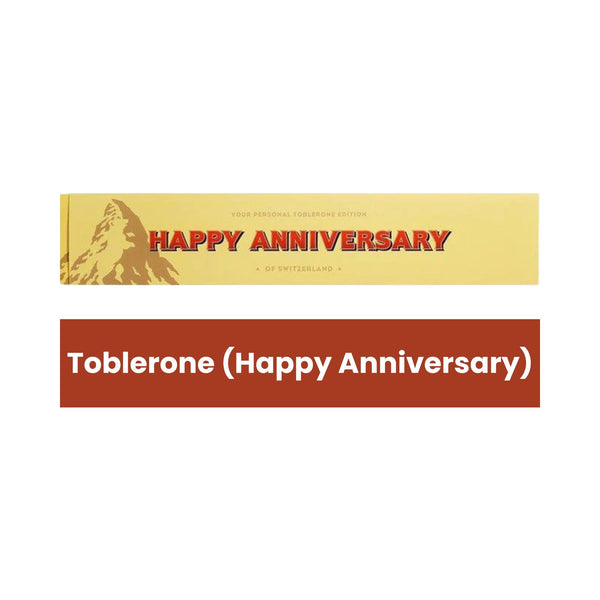 Toblerone Personalised - Happy Anniversary – Saras Foods UK