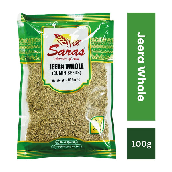 Saras Jeera Whole Cumin Seeds- 100G – Saras Foods UK