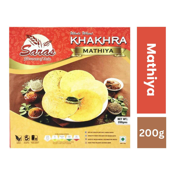 Saras Khakhra Mathiya 200G – Saras Foods UK